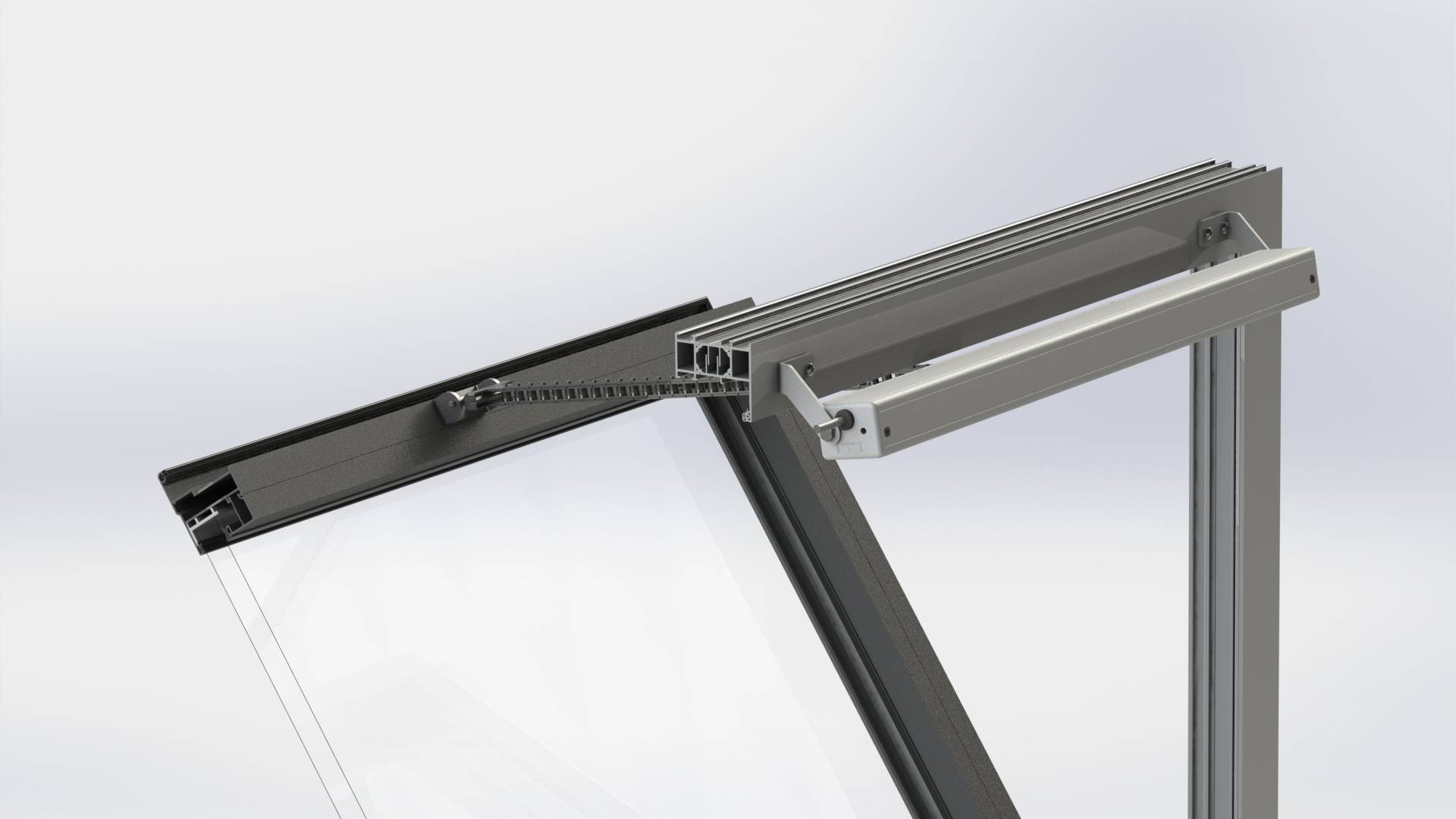 70mm Automatic Opening Vent (AOV) Window. | Solar Windows